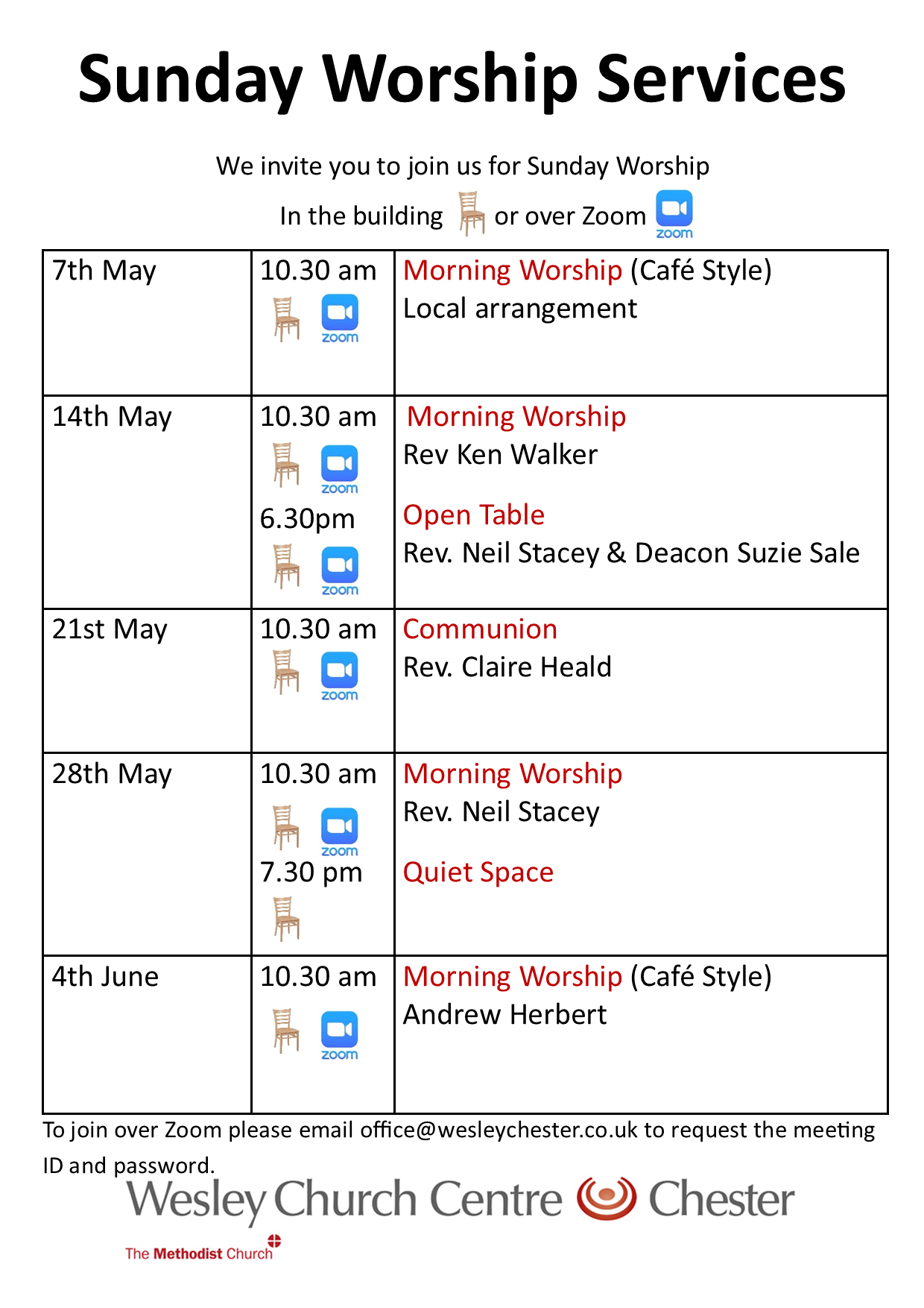 Wesley Church Centre | Sunday Services
